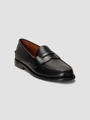 Polo Ralph Lauren Alston Penny Full-grain Loafers - Black