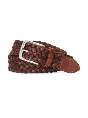 Ralph Lauren Westend Braided Leather Belt