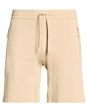 Armani Exchange Light Cotton French Terry Bermuda Shorts - Beige