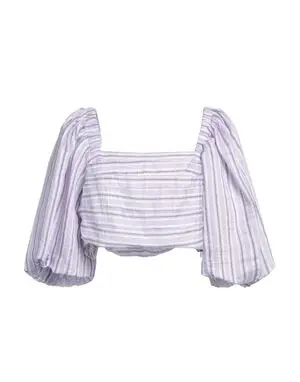 Sandro Striped Crop Top