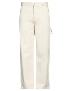 Sandro Straight Leg Gabardine Cargo Pants - White