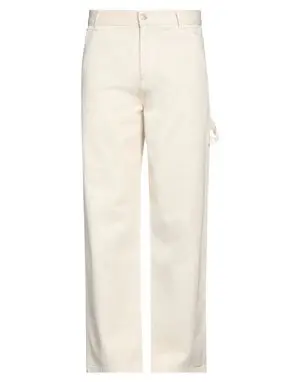 Sandro Straight Leg Gabardine Cargo Pants - White