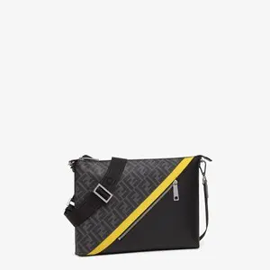 Fendi Diagonal Messenger Bag - Grey