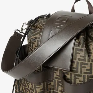Fendi Jacquard Backpack With Ff Motif