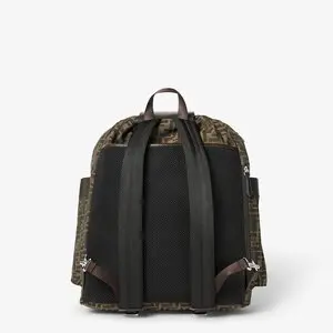 Fendi Jacquard Backpack With Ff Motif