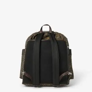 Fendi Jacquard Backpack With Ff Motif - Multicolour
