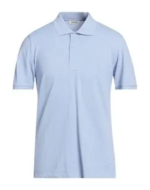 Sandro Man Polo Shirt Yellow Size Xs Cotton Light Blue