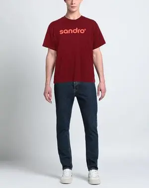 Sandro T-shirt Size Cotton, Elastane