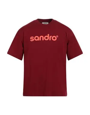 Sandro T-shirt Size Cotton, Elastane
