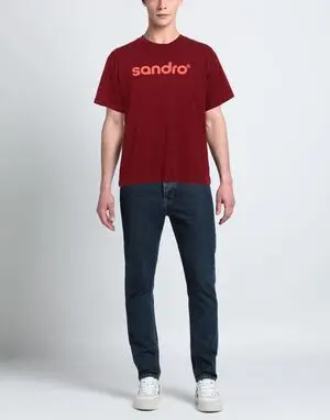 Sandro T-shirt Size Cotton, Elastane