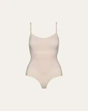 Commando Zone Smoothing Scoop-neck Bodysuit - Tnu-beige