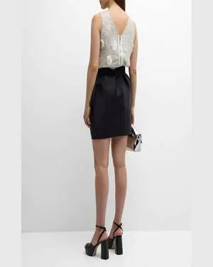 Dice Kayek Polka-dot Sequin Embellished Top