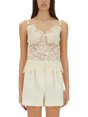 Rabanne Rabanne Lace Top - Beige