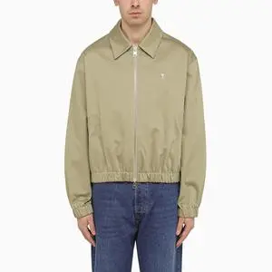 AMI Paris Bomber Ami De Coeur Sage - Green