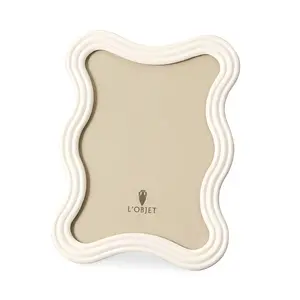 L'Objet Ripple Enamel Frame, 5 X 7 - White