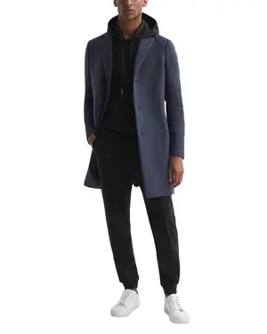 REISS Premier Interlock Drawstring Pants - Black