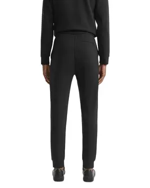 REISS Premier Interlock Drawstring Pants - Black