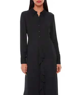 Whistles Ruffle Front Maxi Dress