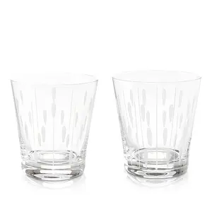 Lalique Lotus Drops And Dew Tumblers, Set Of 2 - Clear