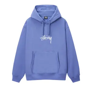 StÜssy Stock Logo Appliqué Hoodie - Blue