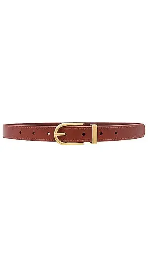 FRAME Simple Art Deco Belt In Cognac