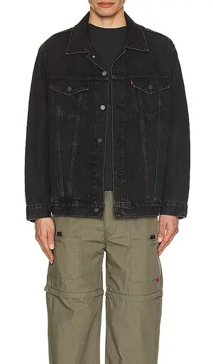 LEVI'S Relaxed Fit Trucker Jacket In Black
