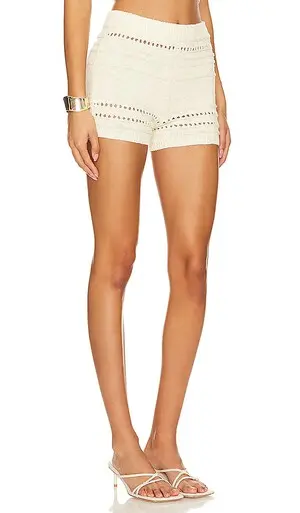 Tularosa Marisol Crochet Knit Mini Shorts