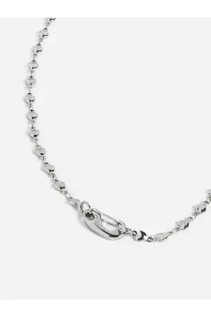 LAPO LOUNGE Steel Heart Necklace - Silver