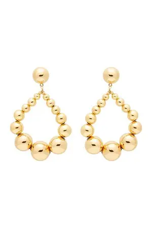 KENNETH JAY LANE Tone Beaded Drop Pierced Earrings - Gold