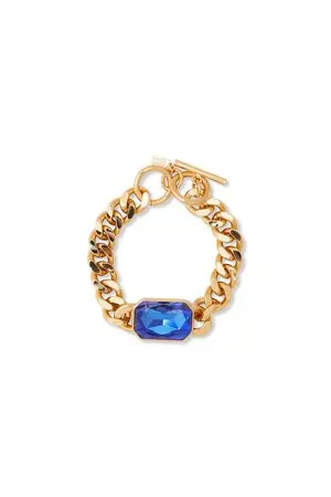 KENNETH JAY LANE Sapphire Octagon Chain Bracelet - Natural