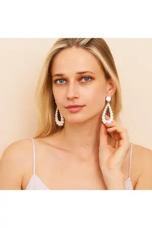 KENNETH JAY LANE Plated Teardrop Earrings