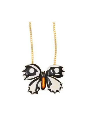 KENNETH JAY LANE Butterfly Chain Necklace - Gold