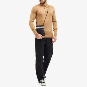 John Smedley Long Sleeve Belper Merino Knit Polo Shirt