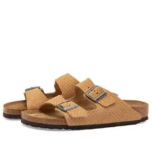BIRKENSTOCK Arizona Embossed Suede Sandals