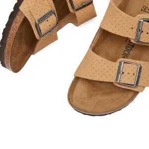 BIRKENSTOCK Arizona Embossed Suede Sandals