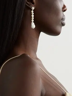 Agmes Emmanuel Recycled Pearl Drop Earrings