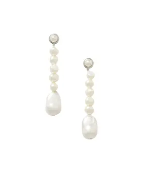 Agmes Emmanuel Recycled Pearl Drop Earrings