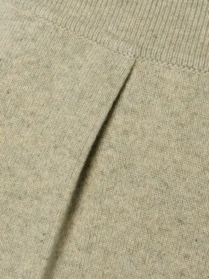 Loro Piana Pleated Cashmere Tapered Pants - Neutrals