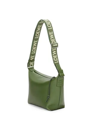 Loewe LOEWE Small Cubi Crossbody Bag Vert Chasseur