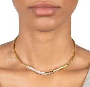 ALEXIS BITTAR Alexis Bittar Solanales Crystal Skinny Collar Necklace
