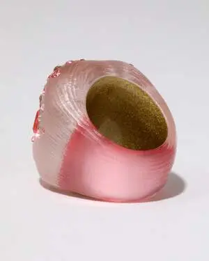 Alexis Bittar Confetti Crystal Lucite Puffy Ring
