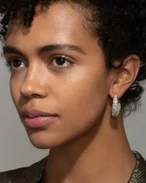 Alexis Bittar Solanales Crystal Hoop Earrings