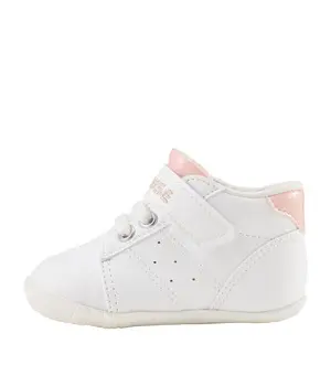 MIKI HOUSE Velcro-strap High-top Sneakers - Pink