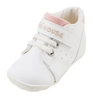 MIKI HOUSE Velcro-strap High-top Sneakers - Pink