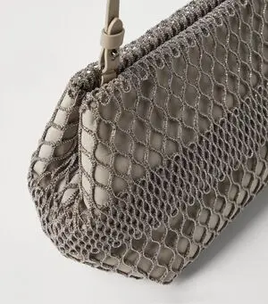 Brunello Cucinelli Cotton-blend Monili Clutch Bag