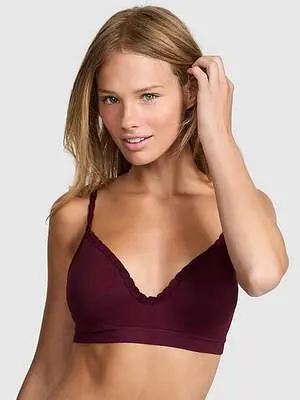 Pink Comfort Seamless Push-up Wireless Bralette Purple