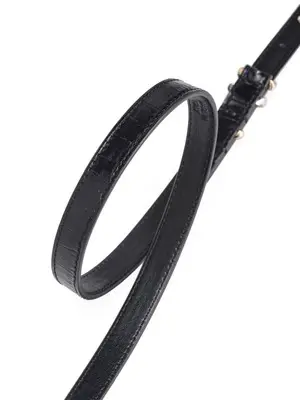 Pinko Crocodile-effect Leather Belt