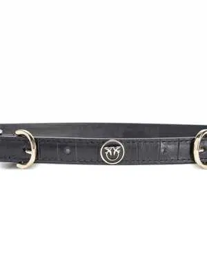Pinko Crocodile-effect Leather Belt