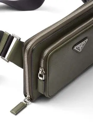 Prada Leather Belt Bag - Green