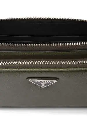 Prada Leather Belt Bag - Green